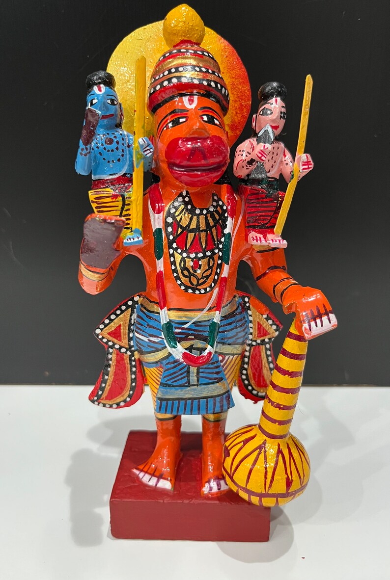 Lord Hanuman/hanuman With Rama Lakshmana/kondapalli/etikoppaka/golu ...