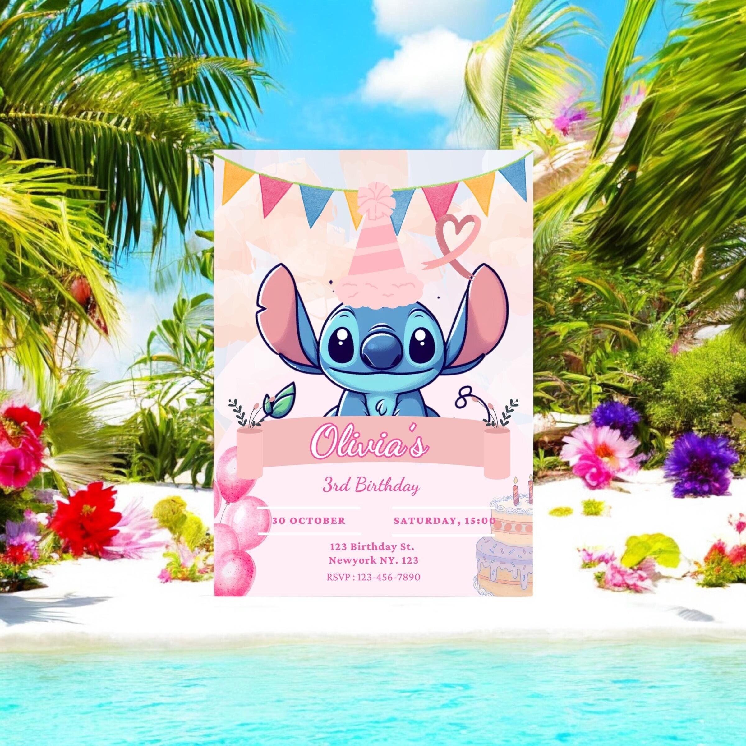 Stitch Birthday Invitation | Editable & Printable Template | Cute ...