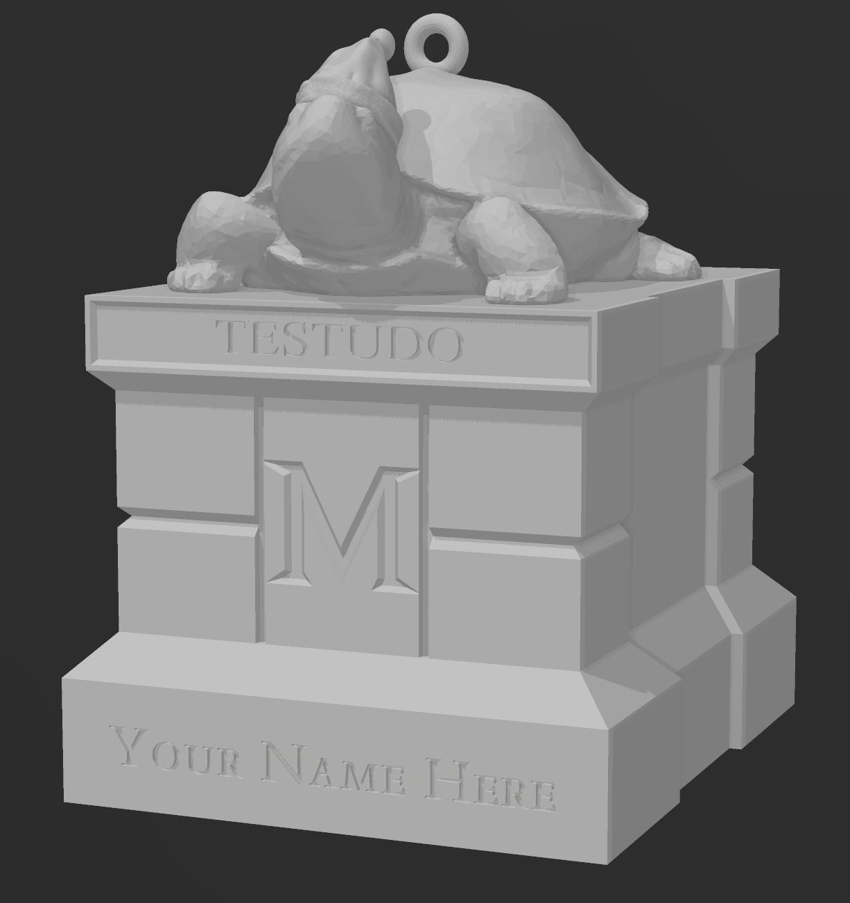 University of Maryland 'testudo' Statue Replica Christmas Ornament - Etsy