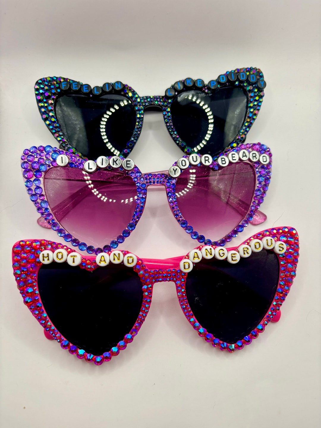 CUSTOMIZABLE Kesha Bedazzled Glasses Only Love Tour - Etsy