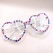 GUTS World Tour Bedazzled Heart Glasses – Colorful Gems & Silver Stars ...