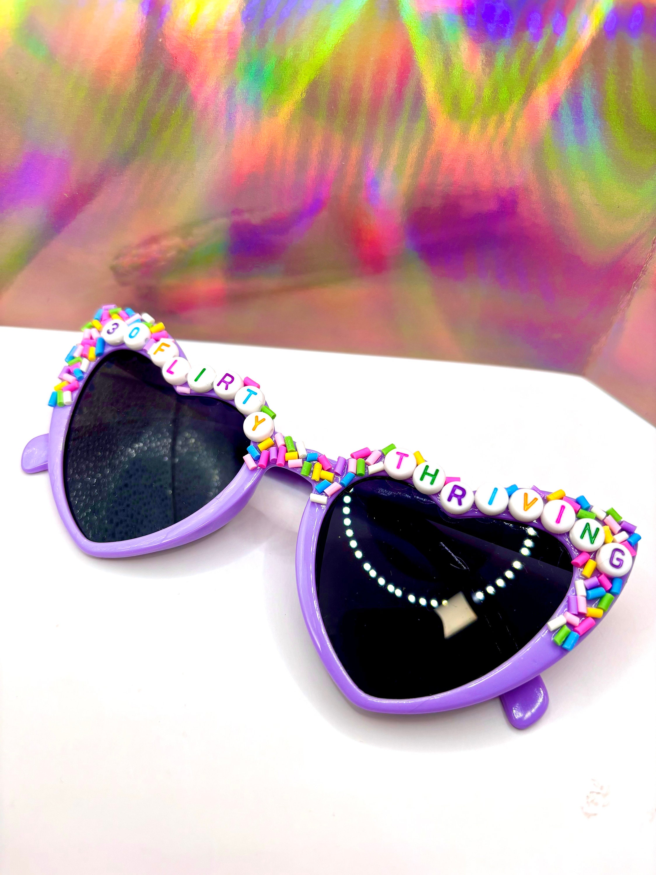 CUSTOM Bedazzled BIRTHDAY Glasses / Sunglasses - Etsy