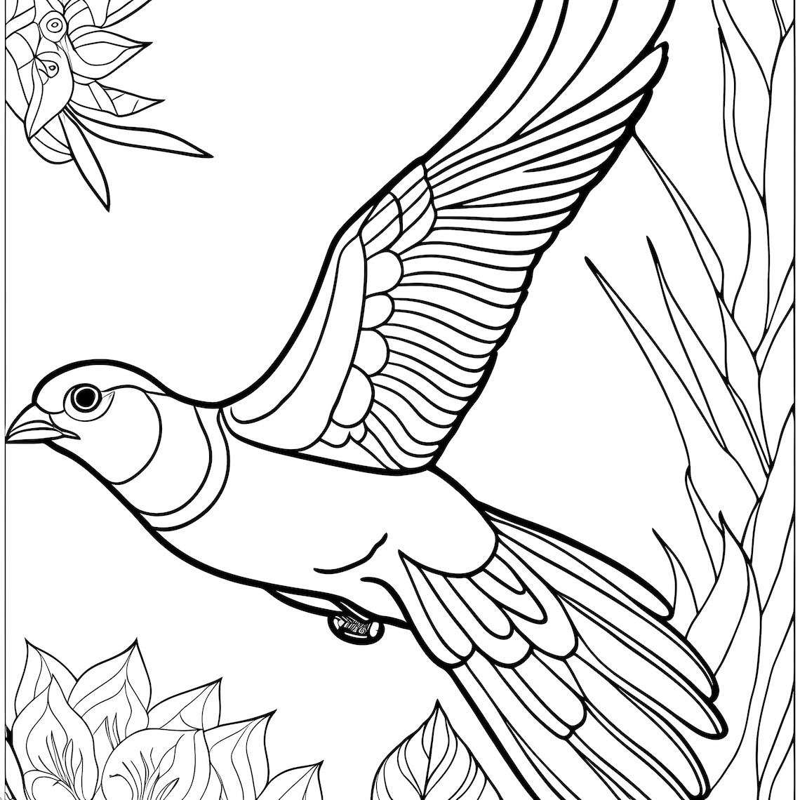10 Birds Coloring Pagesinstant Downloadprintable - Etsy