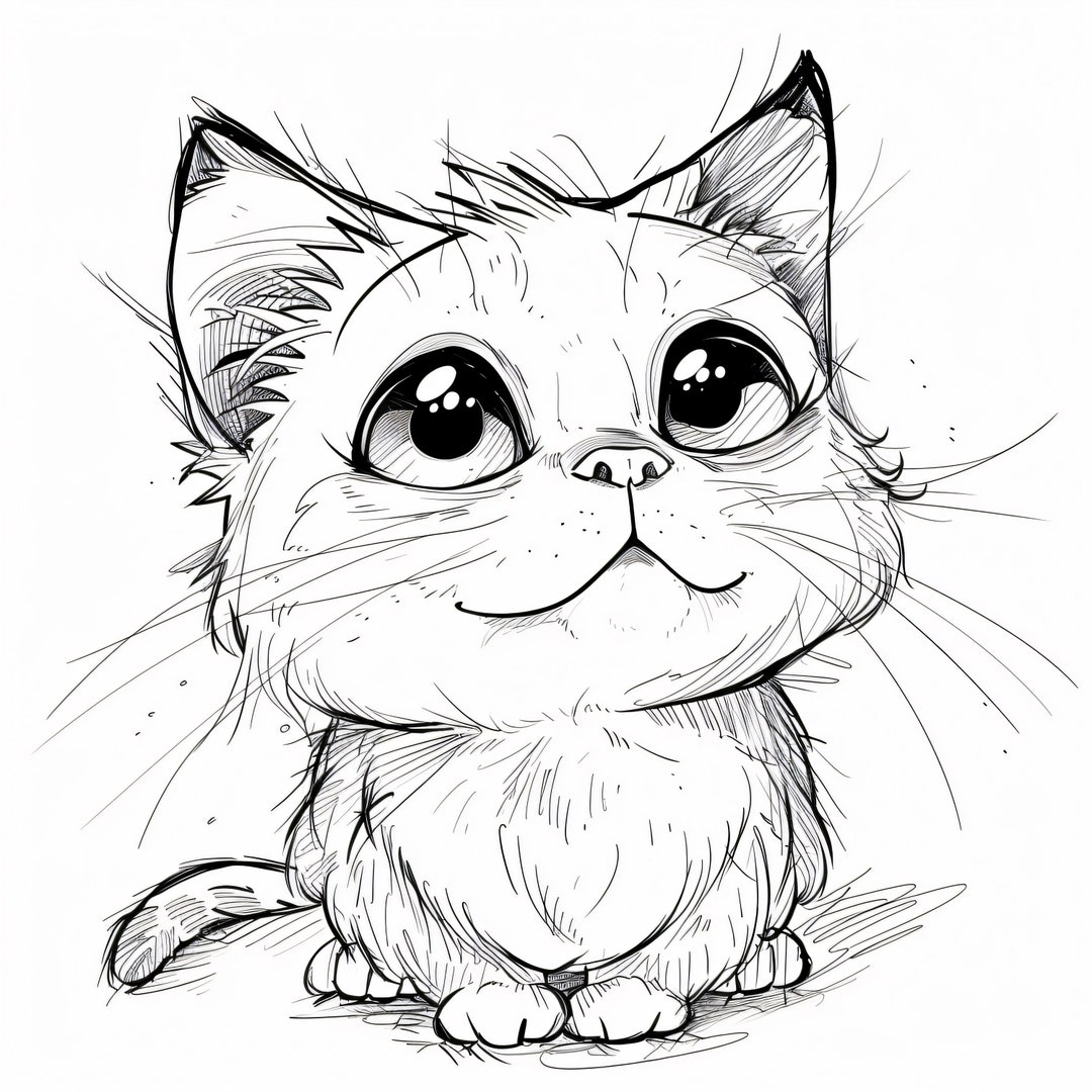 Cat Coloring Pages Volume 3: 10 Adorable Designs for Cat Lovers of All ...