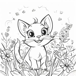 Cat Coloring Pages Volume 3: 10 Adorable Designs for Cat Lovers of All ...