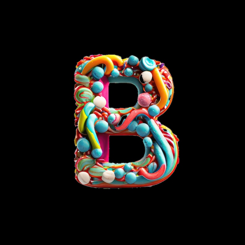 Alphabet Candy Clipart,candy's Letters Abc's Alphabet, Kids Monogrm, 26 ...