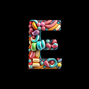 Alphabet Candy Clipart,candy's Letters Abc's Alphabet, Kids Monogrm, 26 ...