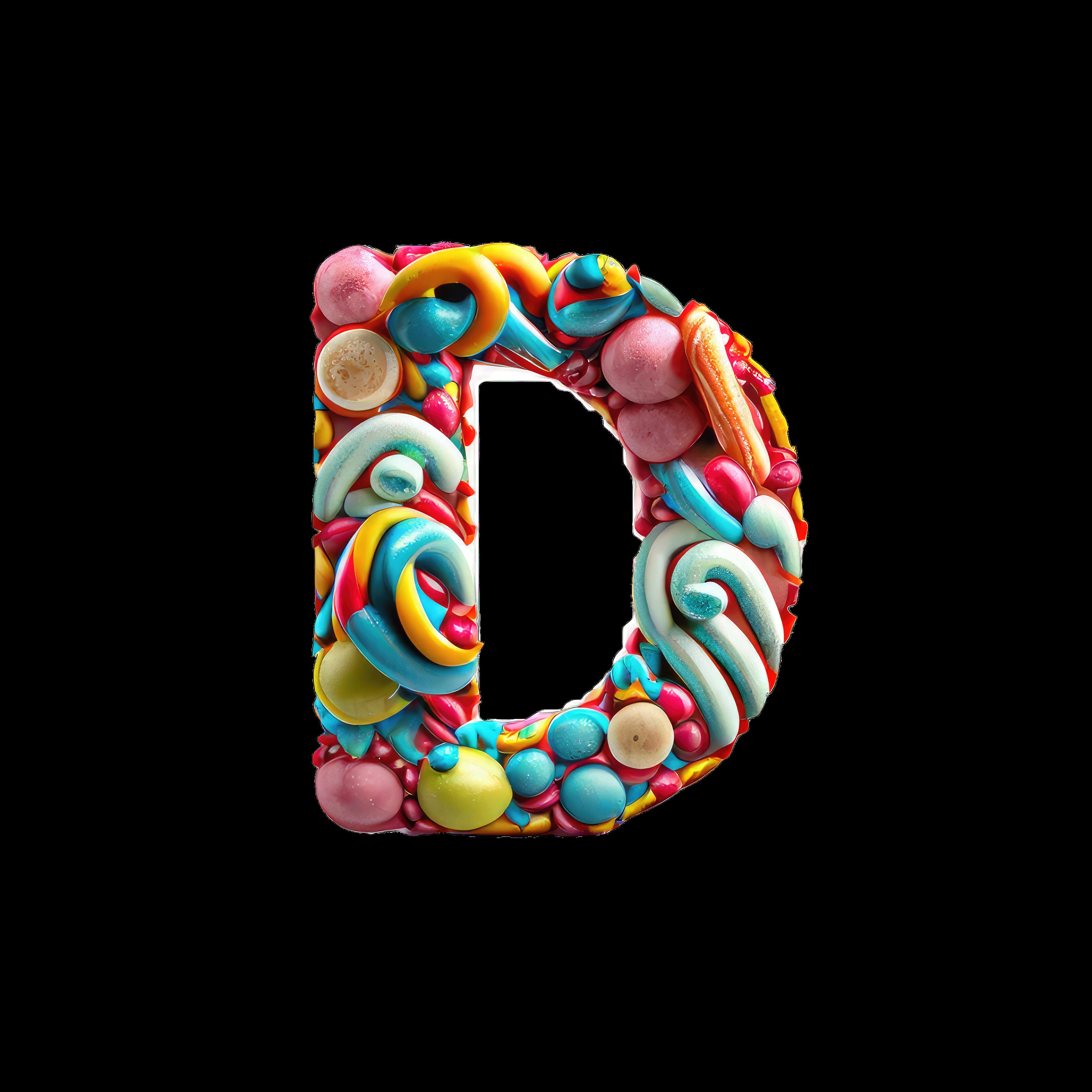 Alphabet Candy Clipart,candy's Letters Abc's Alphabet, Kids Monogrm, 26 ...