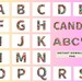Alphabet Candy Clipart,candy's Letters Abc's Alphabet, Kids Monogrm, 26 ...
