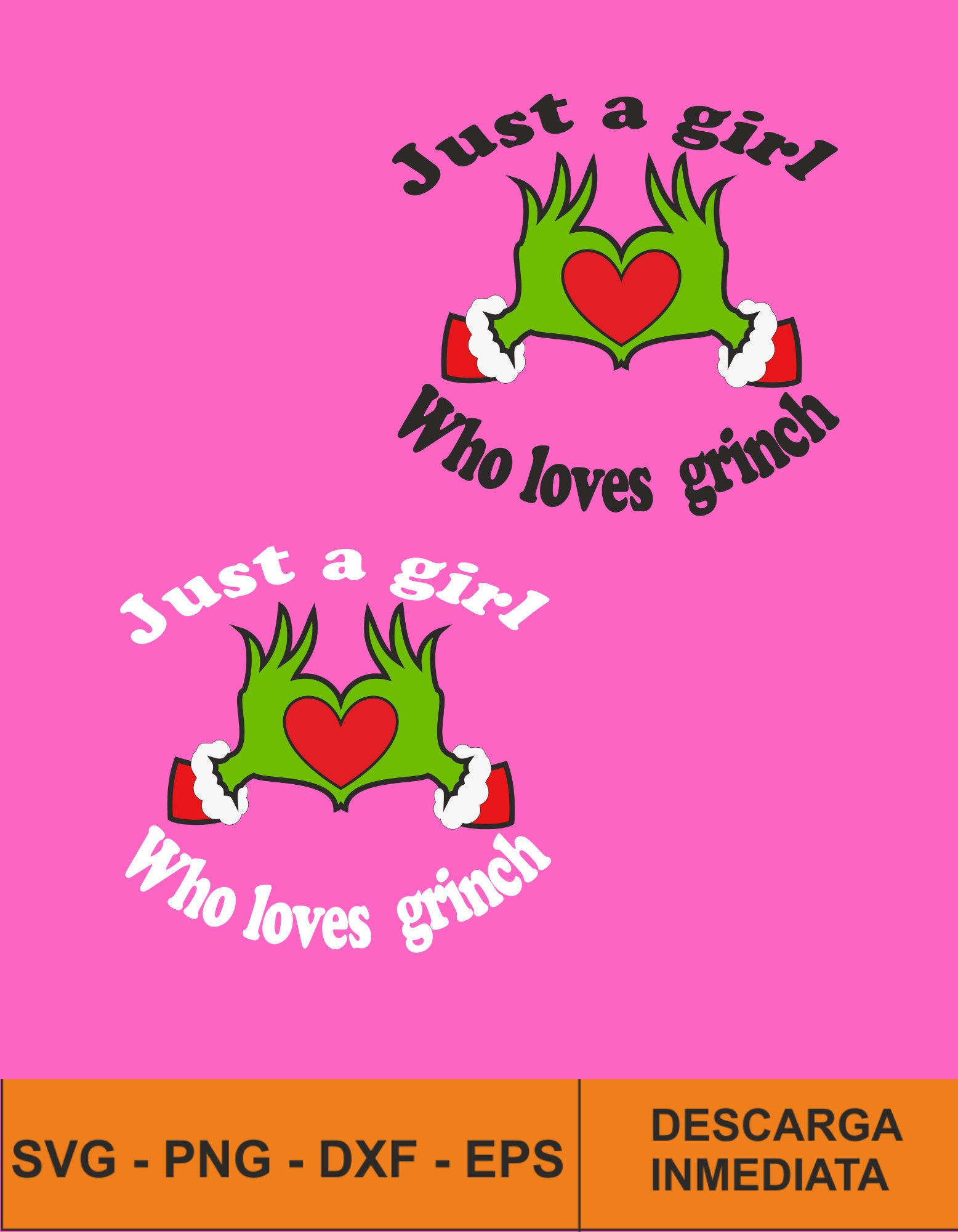 Corazón Grinch Grinch Svg Grinch Mano Corazón Grinch Mano - Etsy España