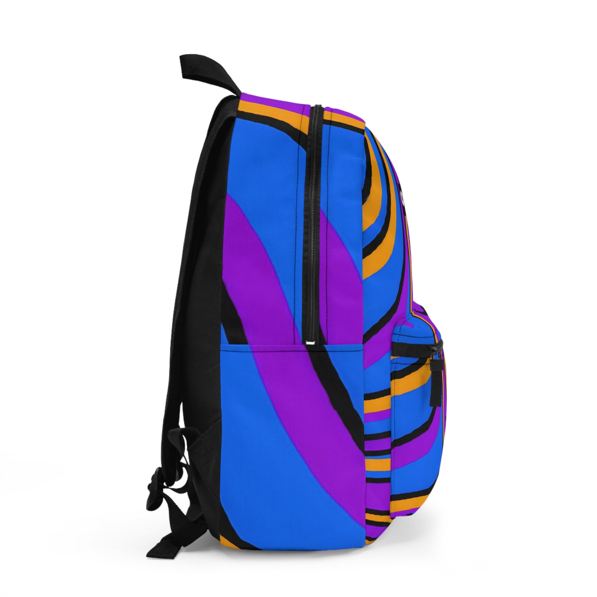 Psychedelic Backpack Trippy Backpack Polyester Bag Hippie - Etsy