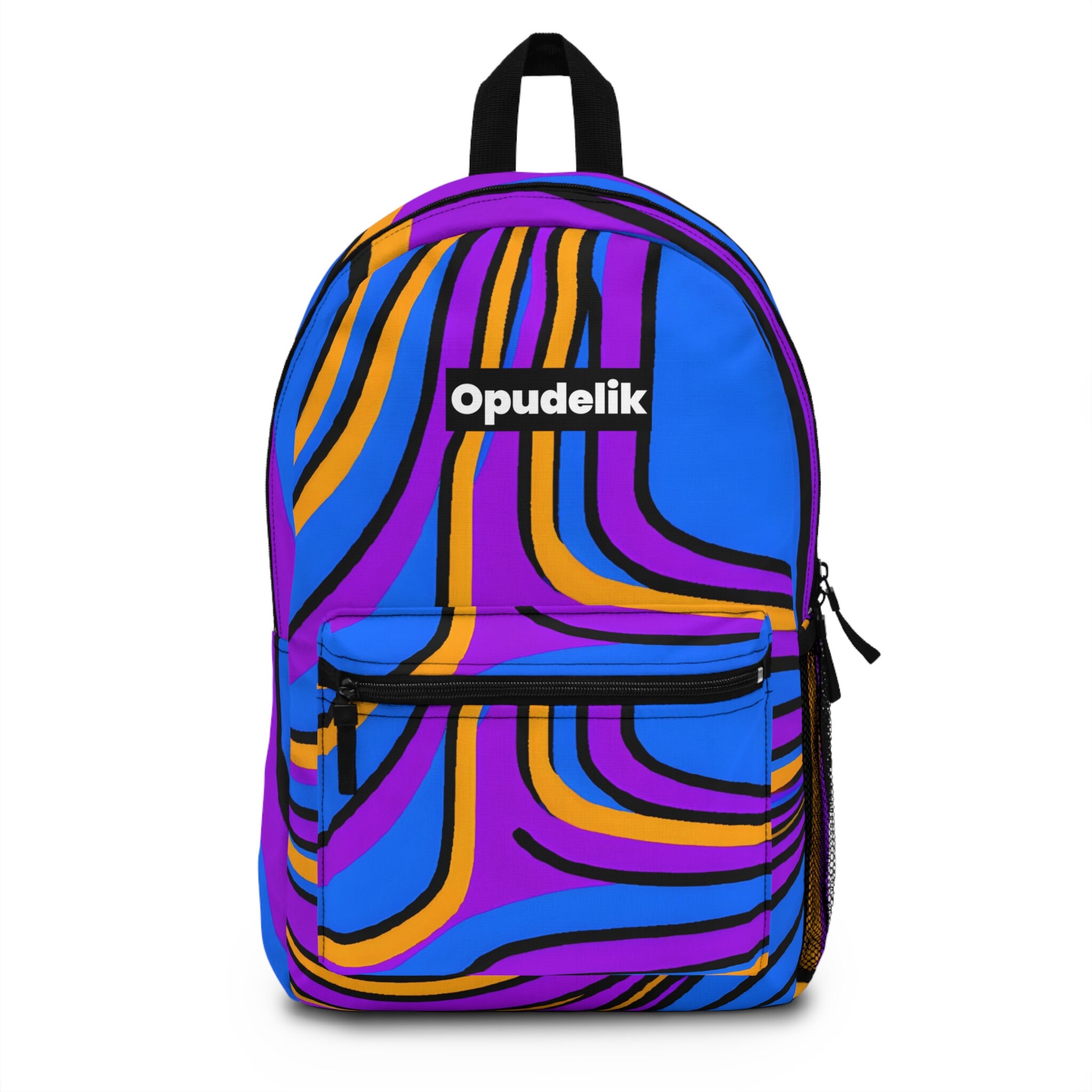 Psychedelic Backpack Trippy Backpack Polyester Bag Hippie - Etsy