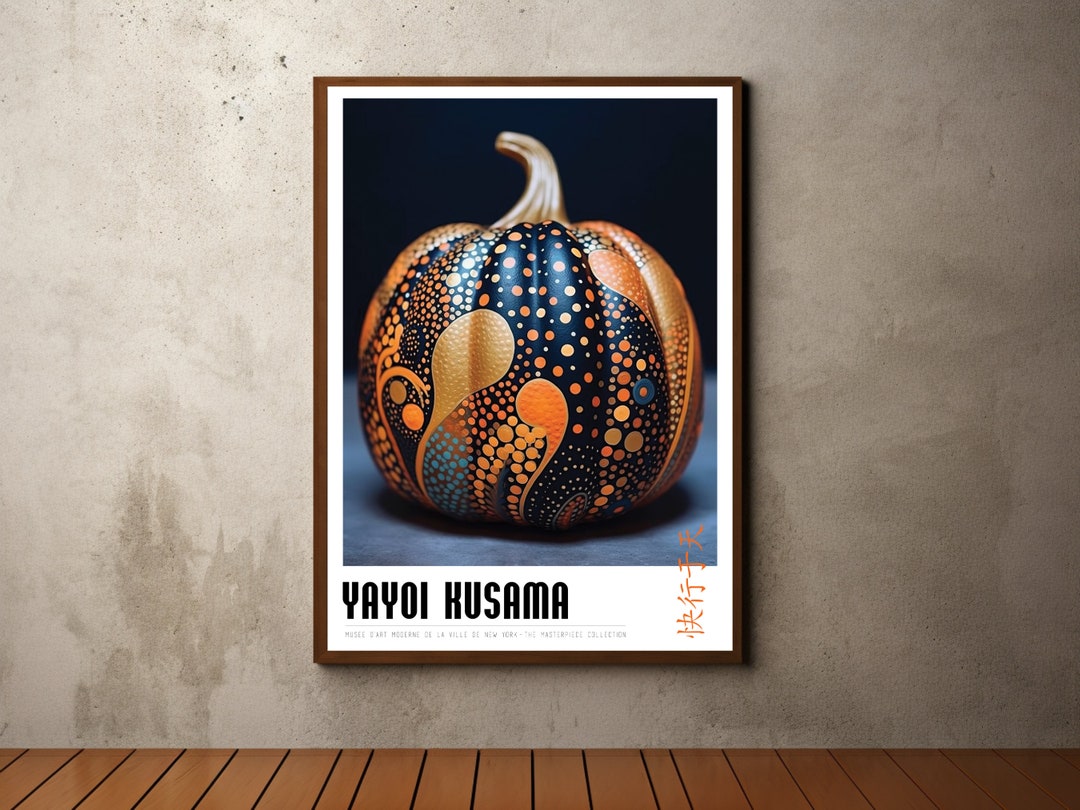 Yayoi Kusama Inspired Print Poster, Halloween Pumpkin Print Poster ...