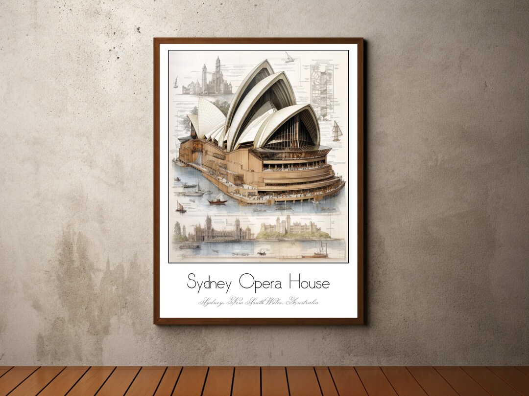 Sydney Opera House Print, Sydney Opera House Poster, Travel Print ...