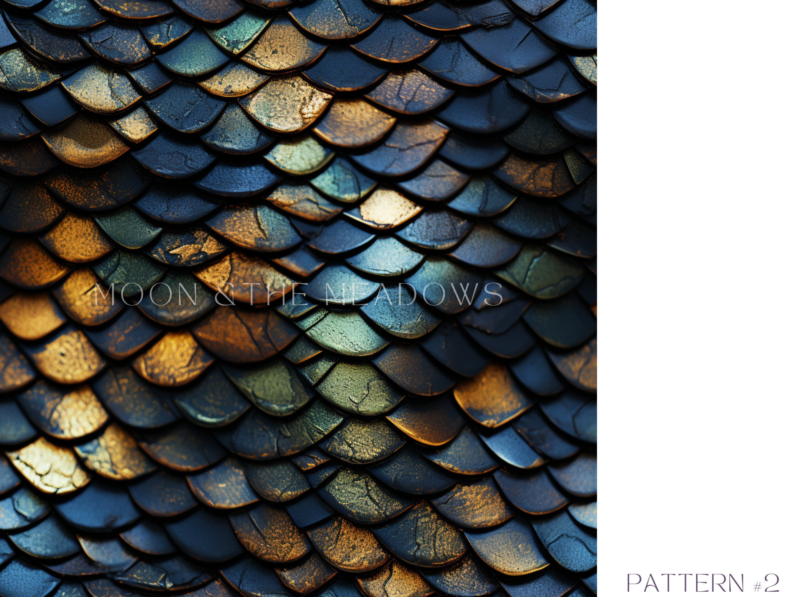 Metallic Dragon, Mermaid Scales, Seamless Animal Patterns, Printable ...