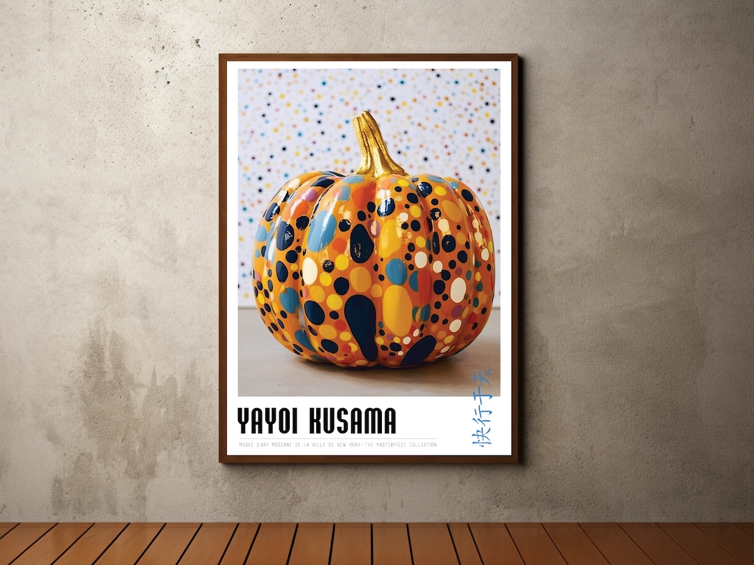 Yayoi Kusama Inspired Print Poster, Halloween Pumpkin Print Poster ...
