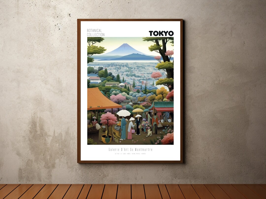 Mount Fuji Print, Mount Fuji Vintage Poster, Mount Fuji Wall Art, Henri ...