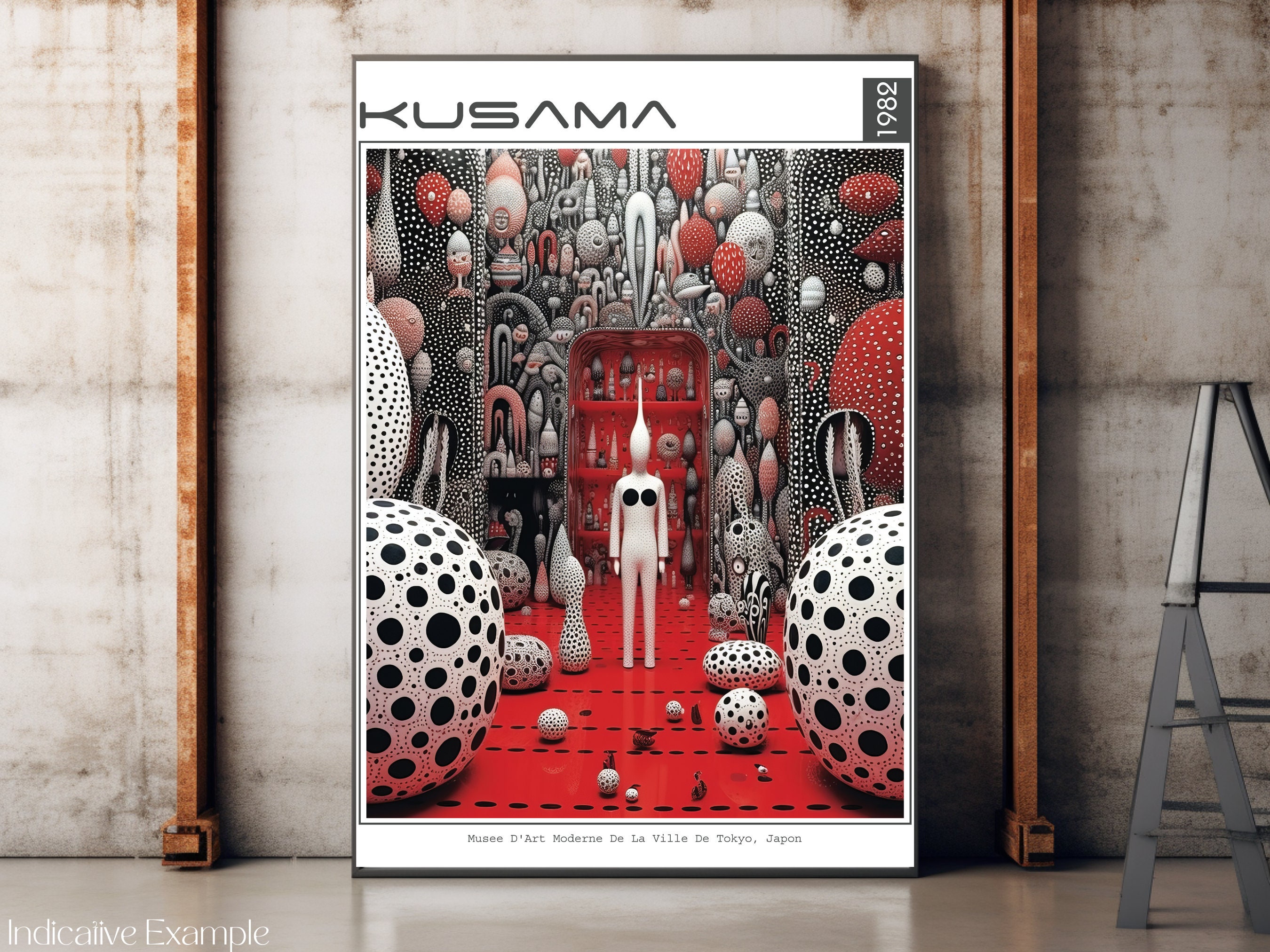 Yayoi Kusama Inspired Print, Yayoi Kusama Poster, Contemporary Art, Art ...