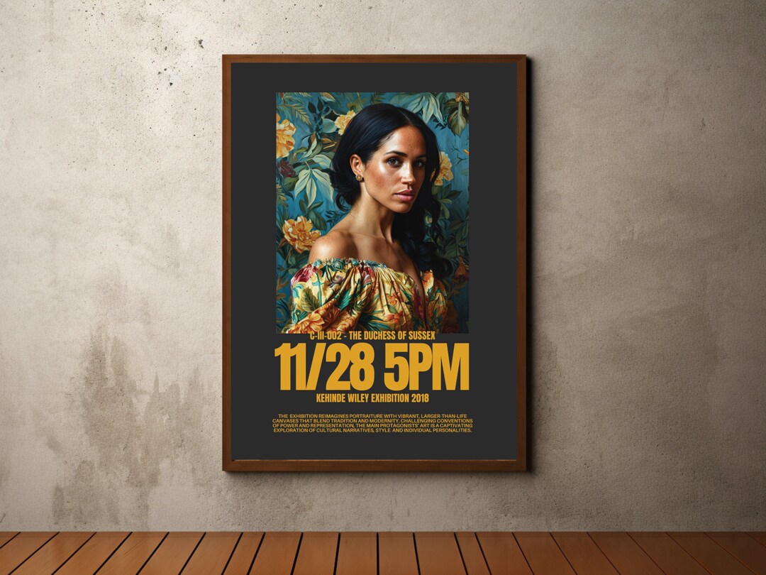 Kehinde Wiley Inspired Print, Kehinde Wiley Poster, Wall Art, Modern ...