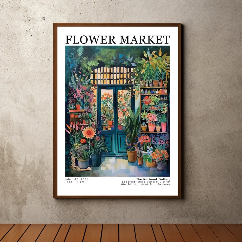 Flower Market Poster - Etsy