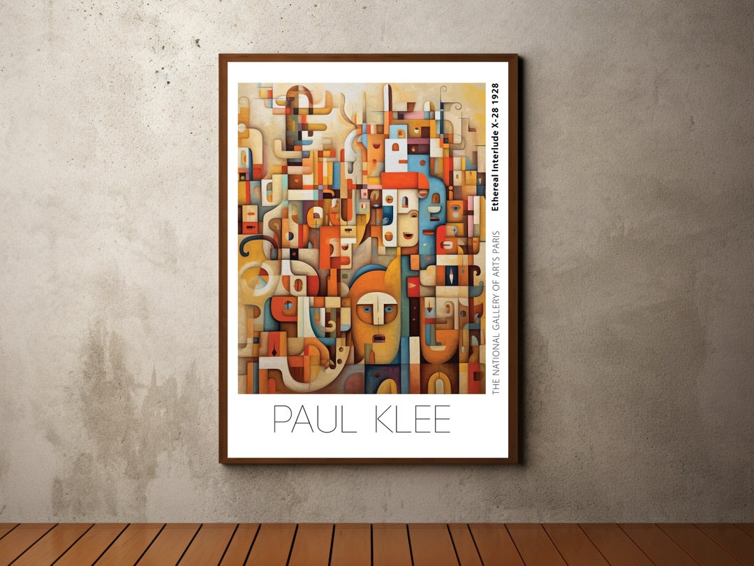 Paul Klee Inspired Print, Paul Klee Inspired Poster, Modern Abstract ...