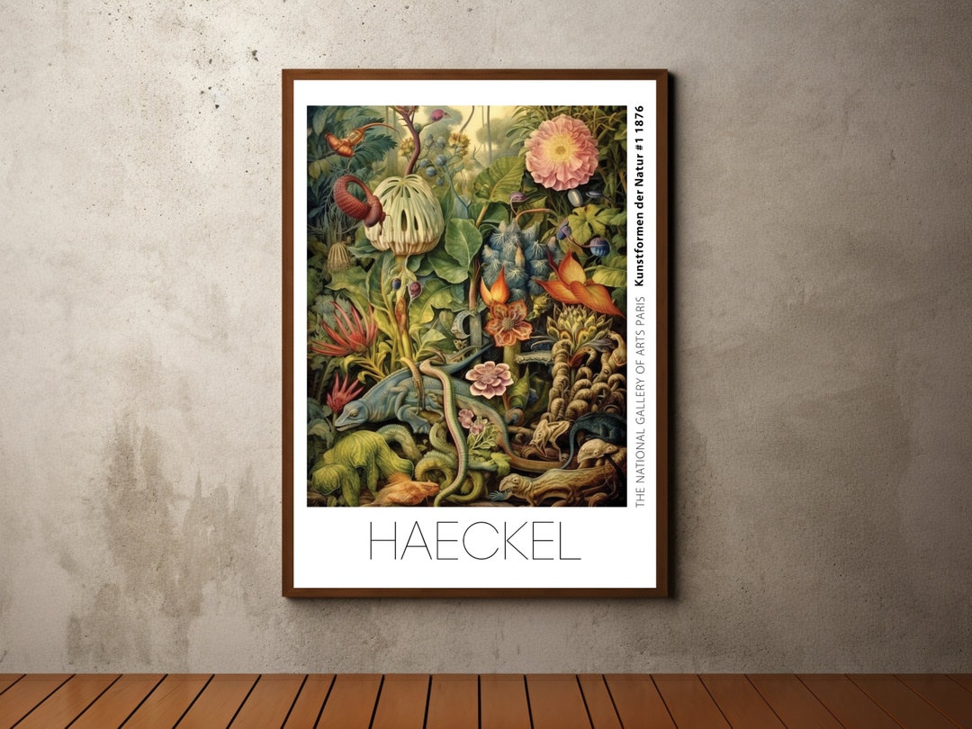 Ernst Haeckel Inspired Print, Ernst Haeckel Poster, Printable Botanical ...