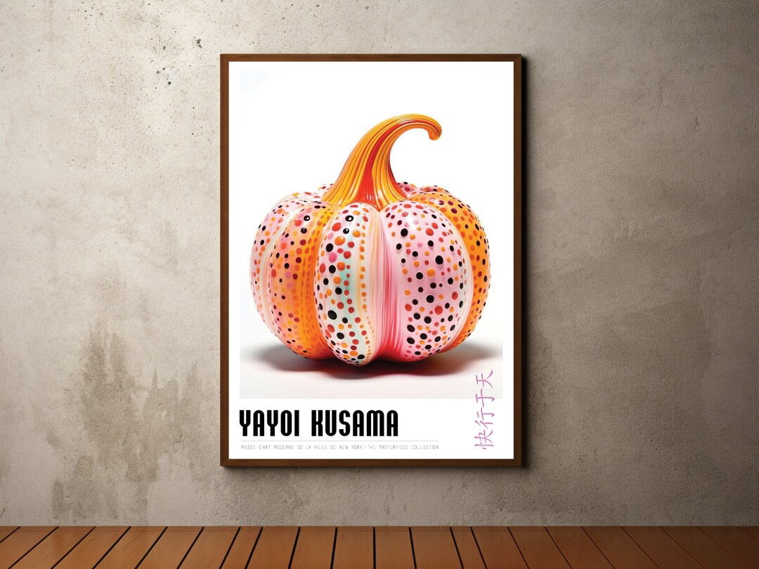 Yayoi Kusama Inspired Print Poster Halloween Pumpkin Print - Etsy