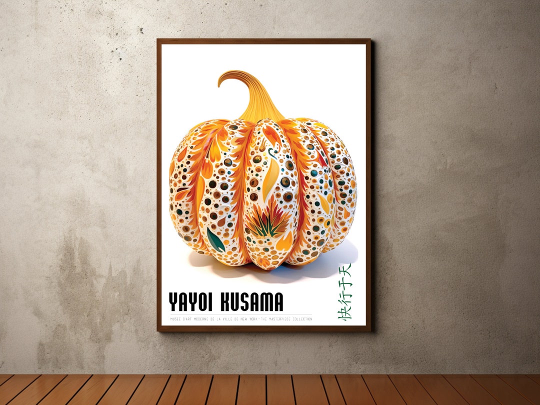 Yayoi Kusama Inspired Print Poster, Halloween Pumpkin Print Poster ...
