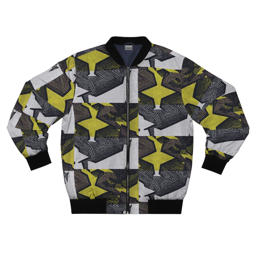 Fractal Bomber Jacket Split - Etsy