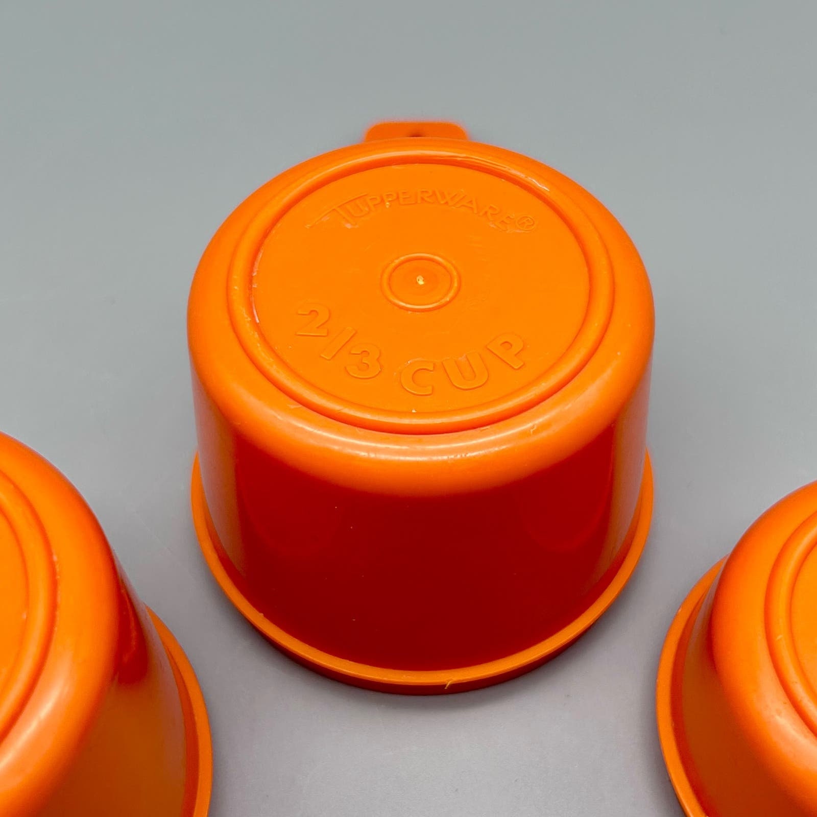 Retrotupperware Burnt Orange Measuring Cups incomplete Set 3 Piece - Etsy