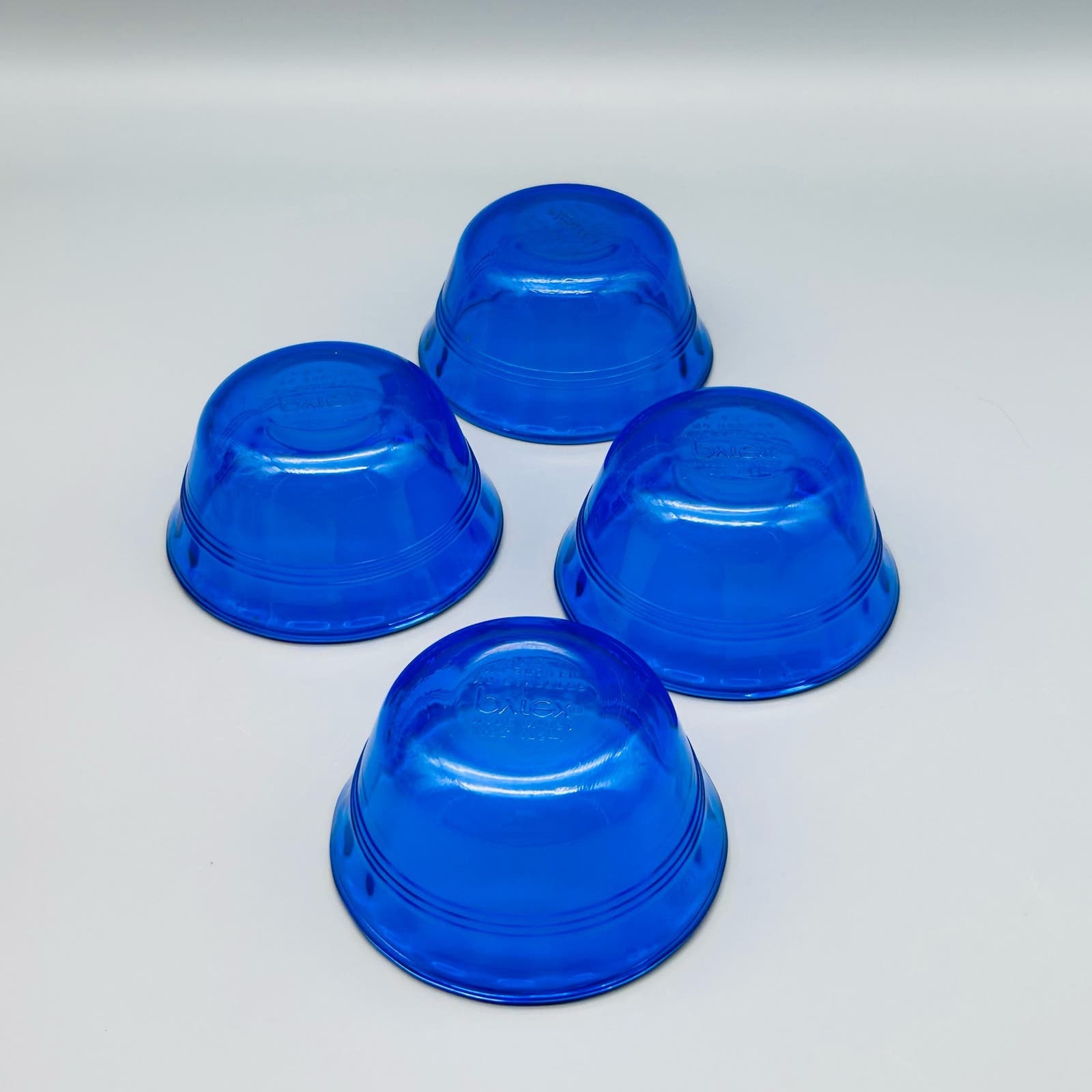 Pyrex Originals Cobalt Blue Custard Cups 4 Piece - Etsy