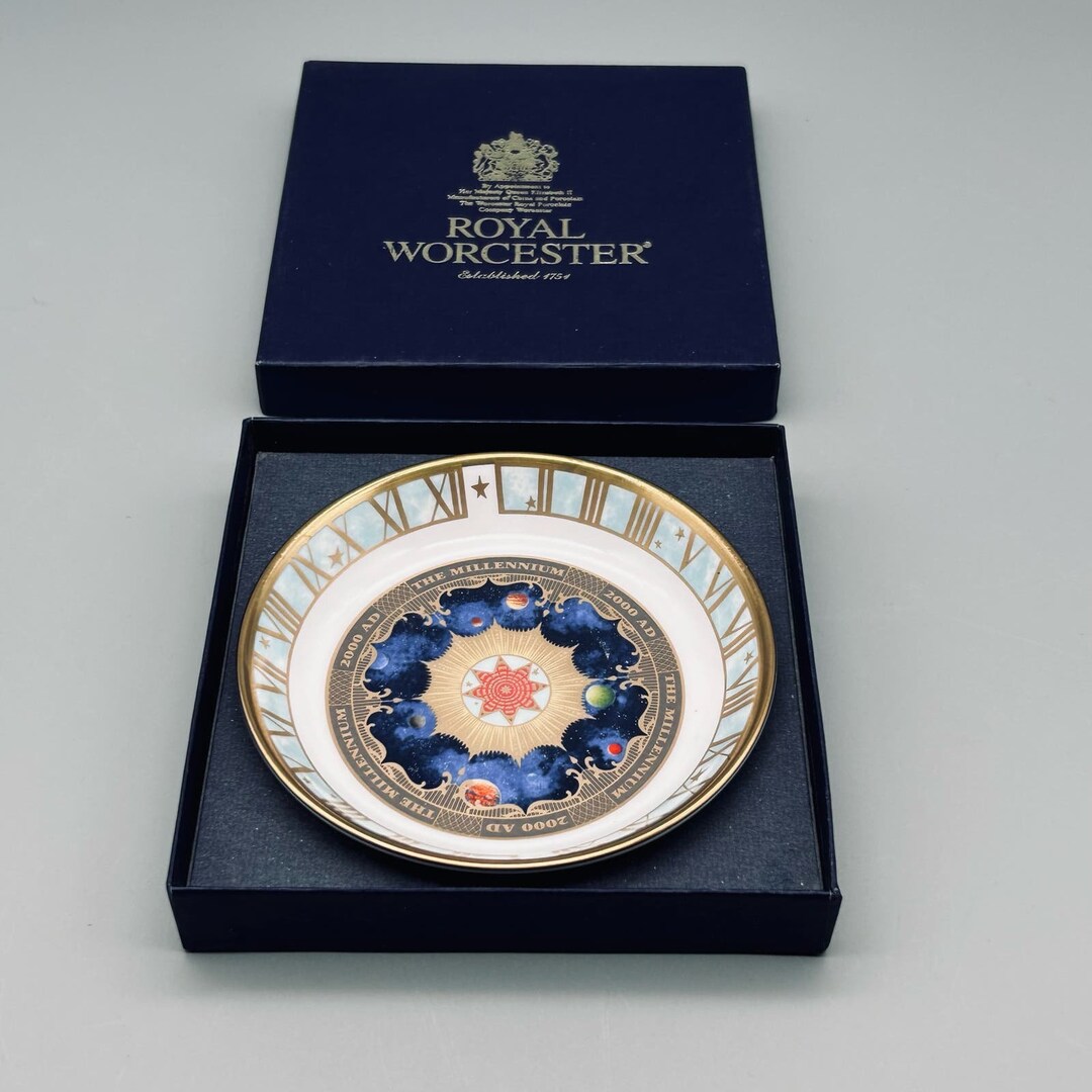 Royal Worcester Millennium Gold Coaster Trinket Dish 4 1/2” - Etsy