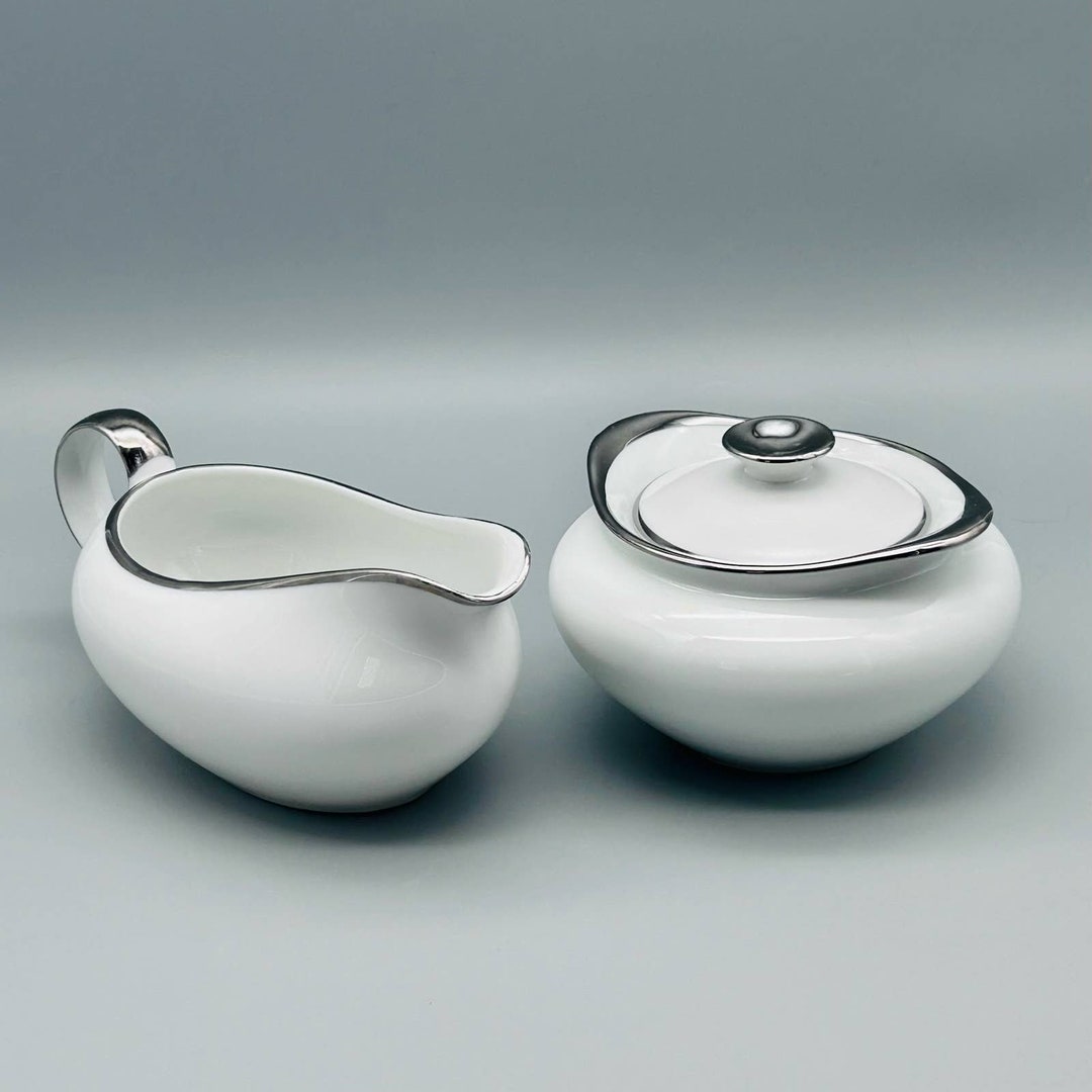 Harvan Fine China Japan Elizabeth Creamer and Sugar Bowl Set - Etsy