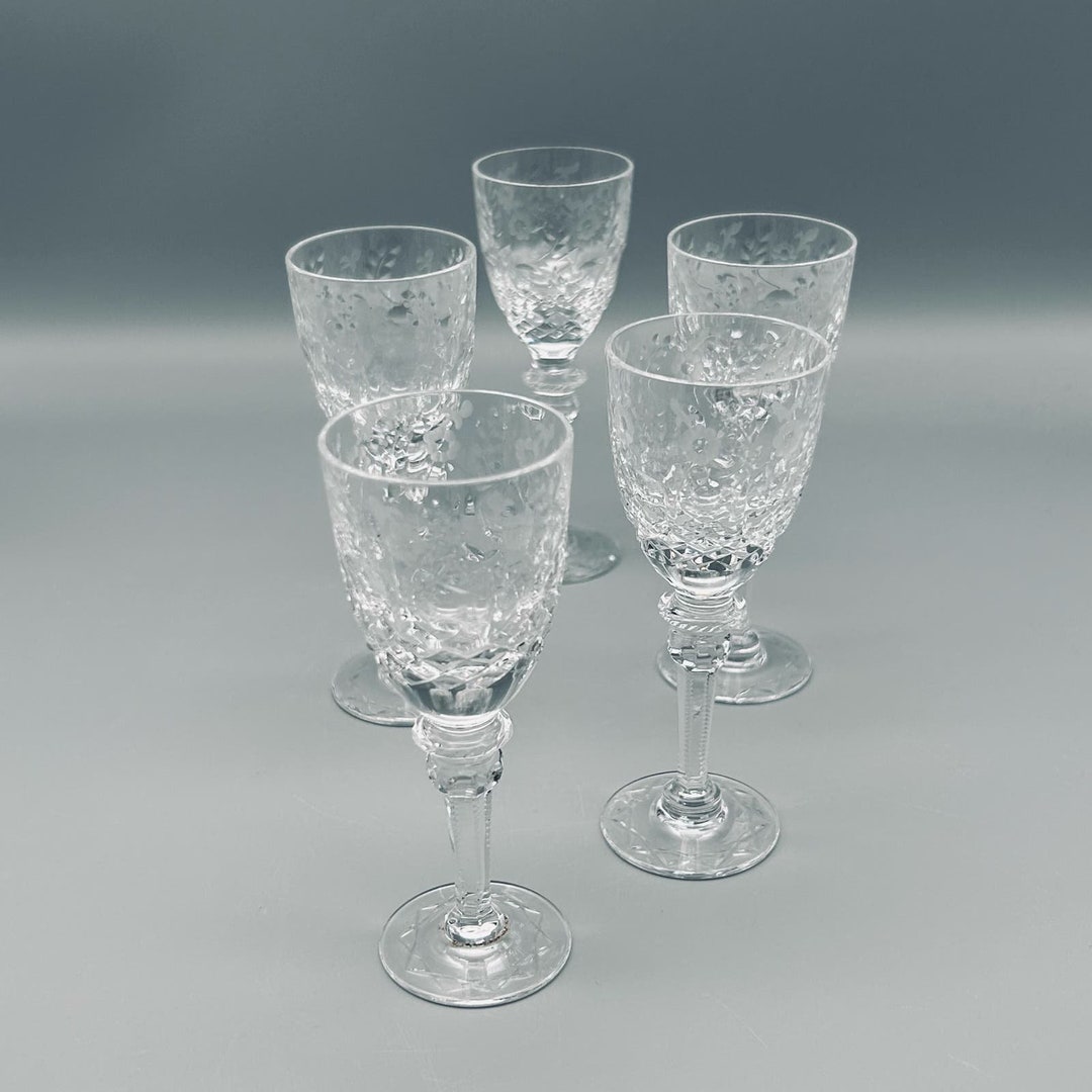 Rogaska gallia Cordial Crystal Glassware Set 5 Piece - Etsy