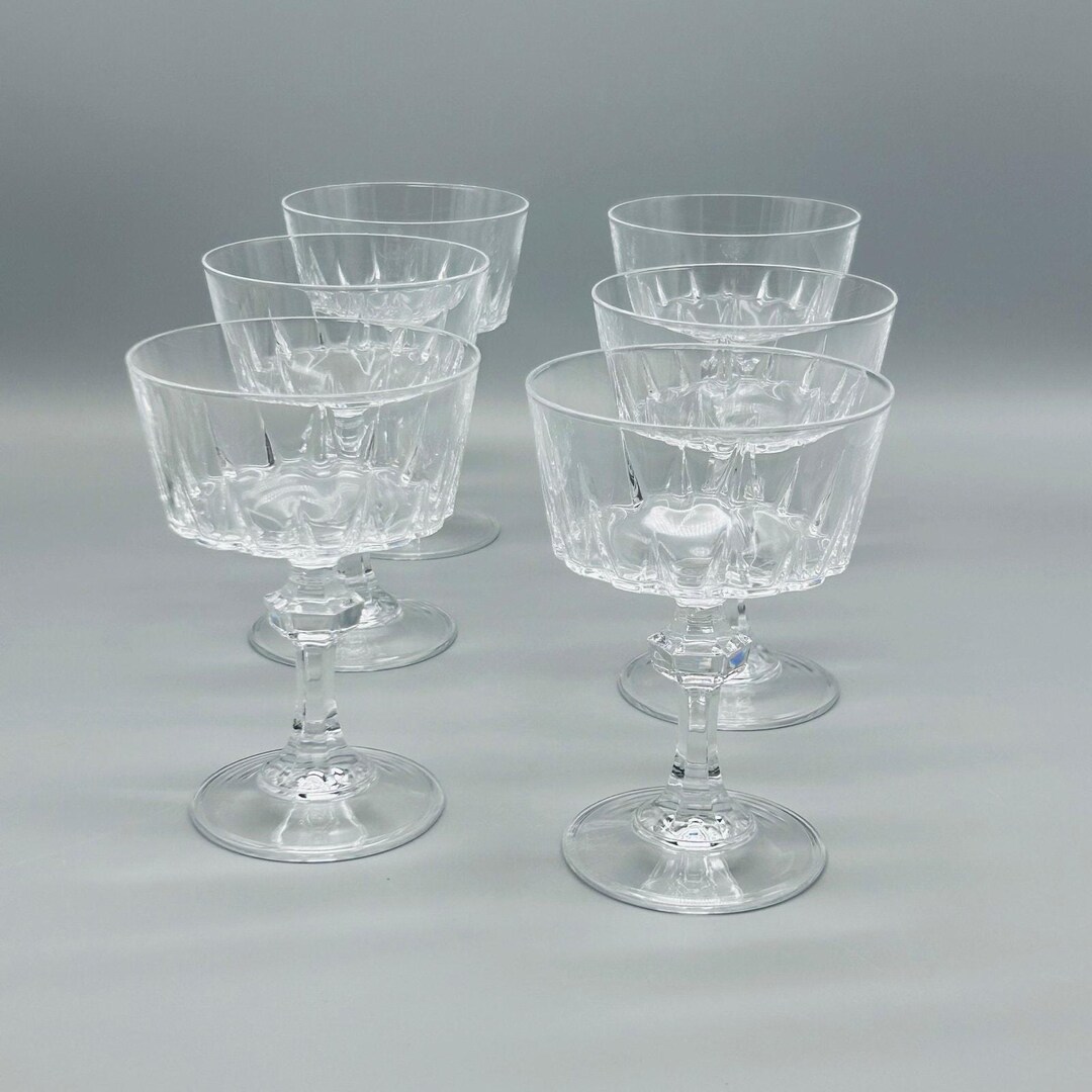Vintage Princess House “esprit” Champagne Coupe/ Sherbet Glassware 6 ...