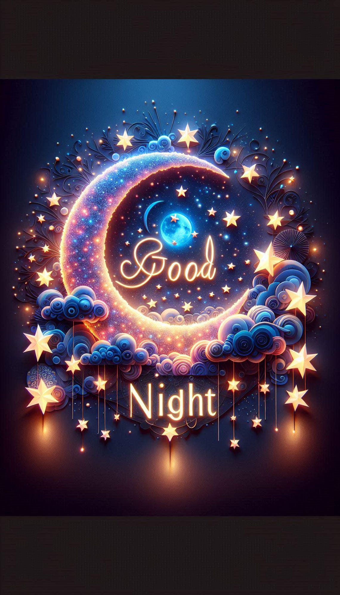 Good Night Wallpaper - Etsy