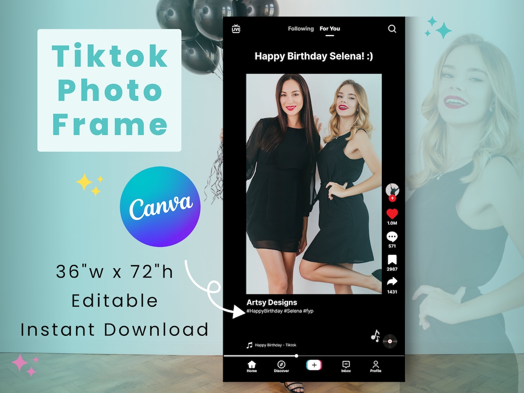 Tiktok Photo Booth Frame | Full Body | Tiktok Prop Frame | 36x72 ...