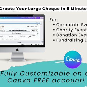 Small Cheque 2.0 | Manifestation Check | 6.5 X 2.75" | Perfect for ...