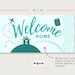 Welcome Home Banner Airport | 48x28in Size | 3 Color Options ...