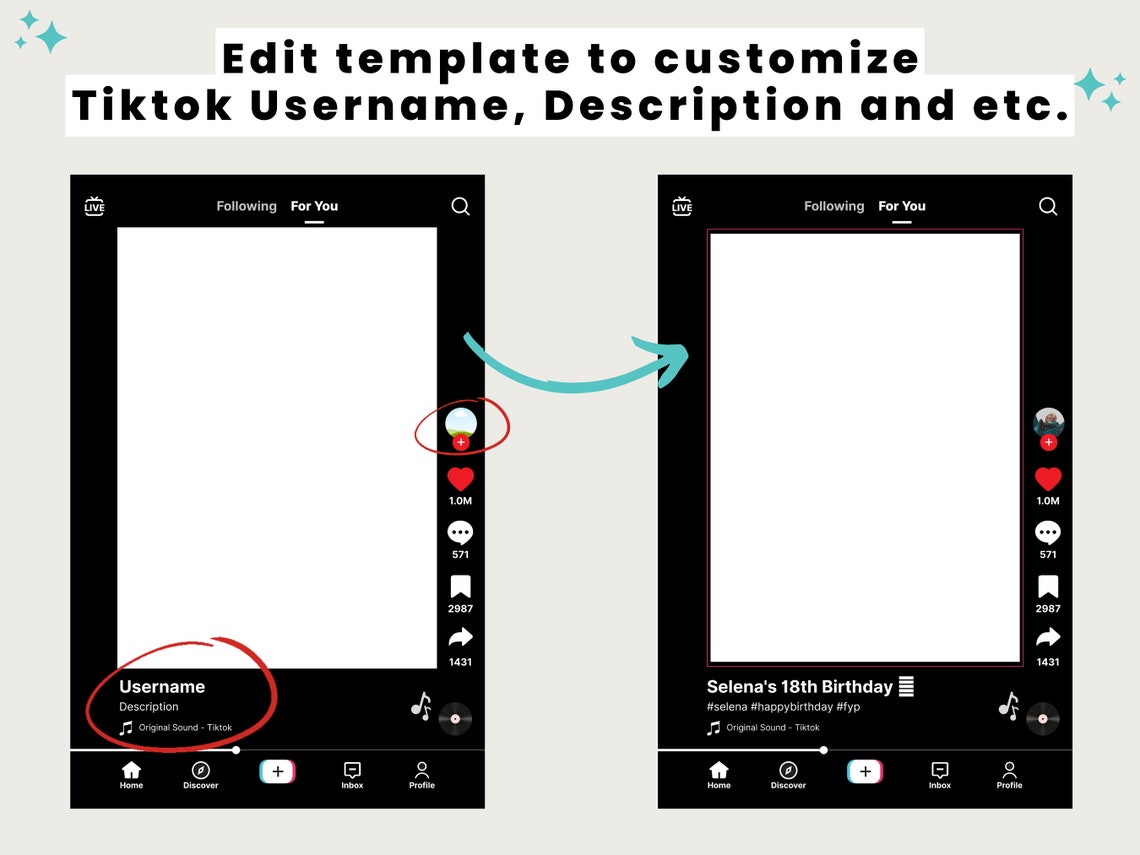 2024 Tiktok Photo Booth Frame | Tiktok Prop Frame | 24x36" | Photo Prop Frame | Customizable ...