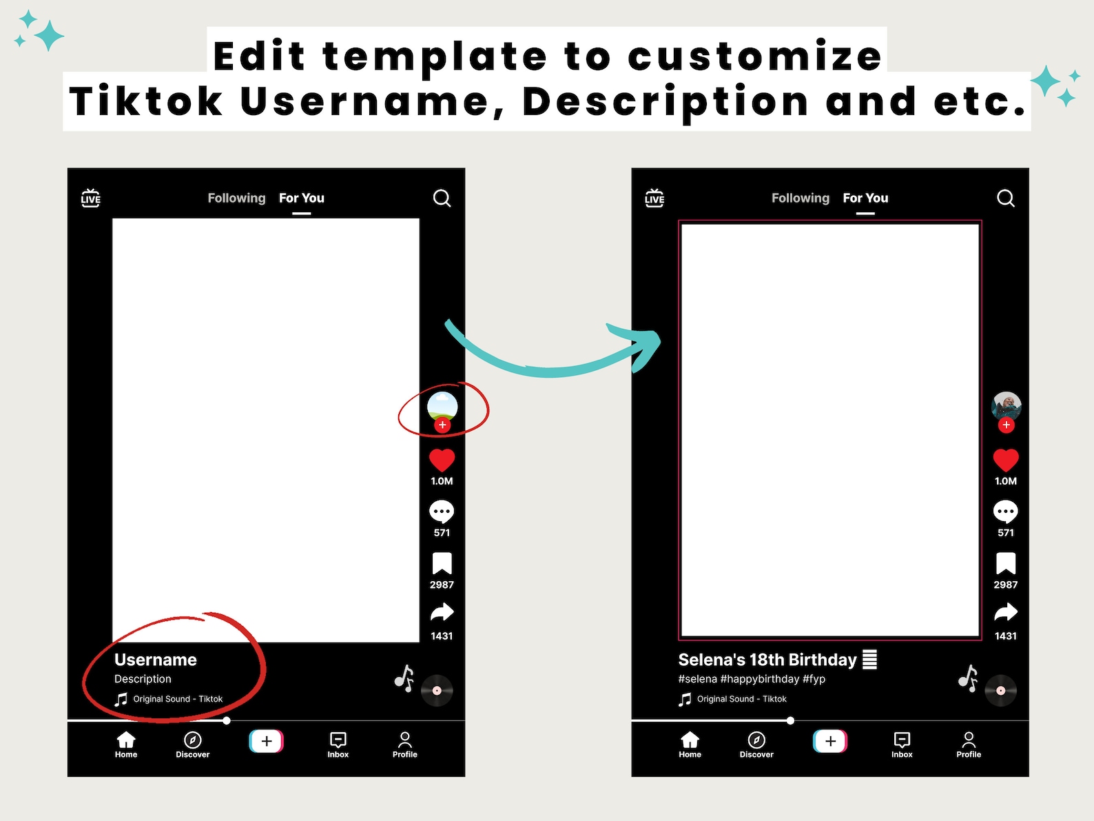 Tiktok Photo Booth Frame | Tiktok Prop Frame | 24x36" | Photo Prop ...
