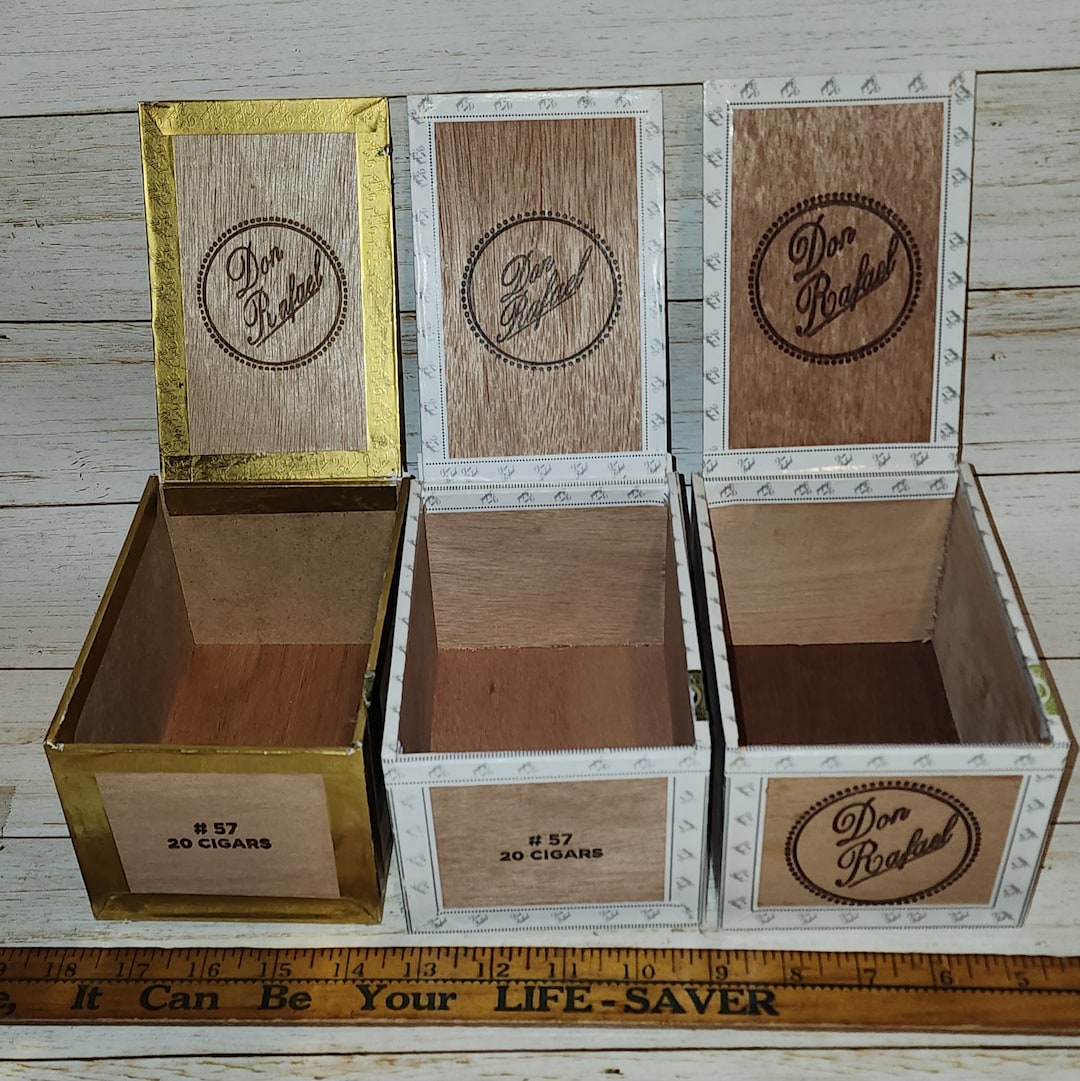 3 Don Rafael #57 Wooden Cigar Boxes in Great Condition & All 3 the Same ...