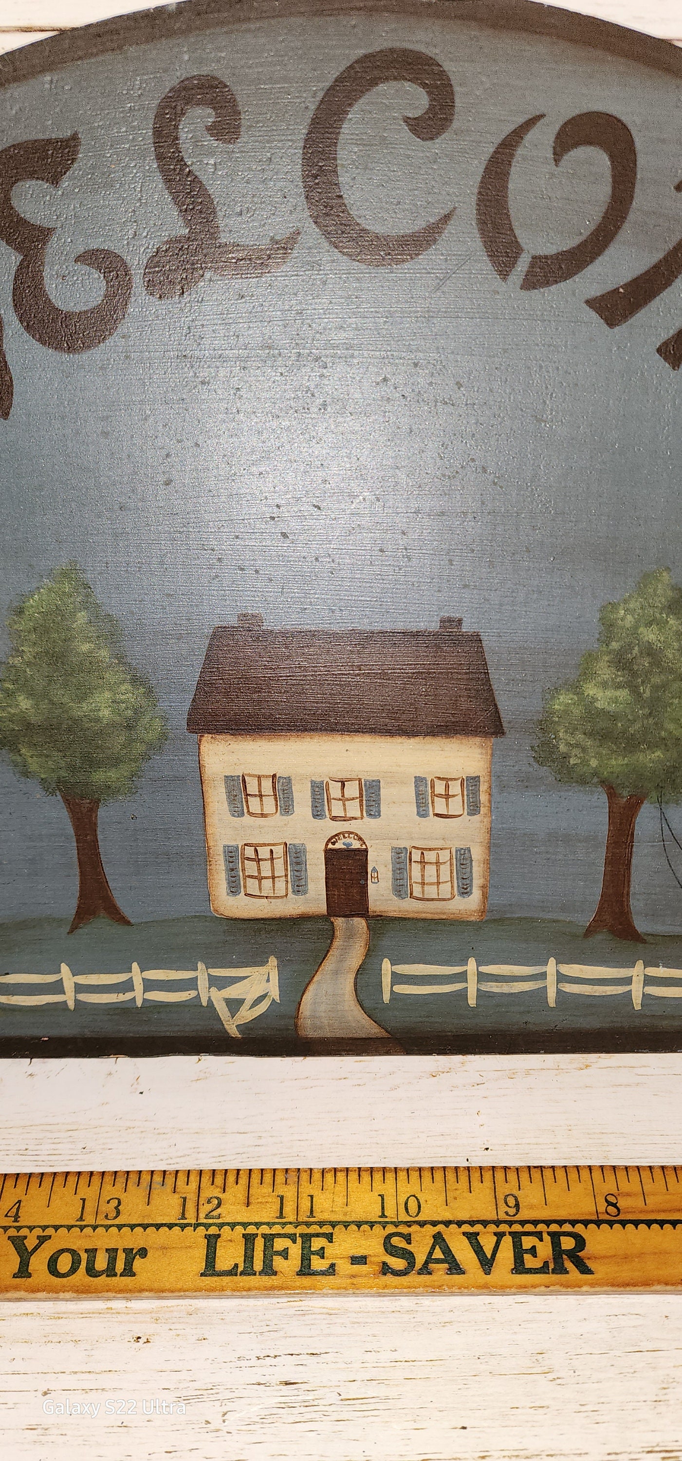 WELCOME SIGN Above Door Sign for Welcoming Guests Colonial Primitive ...