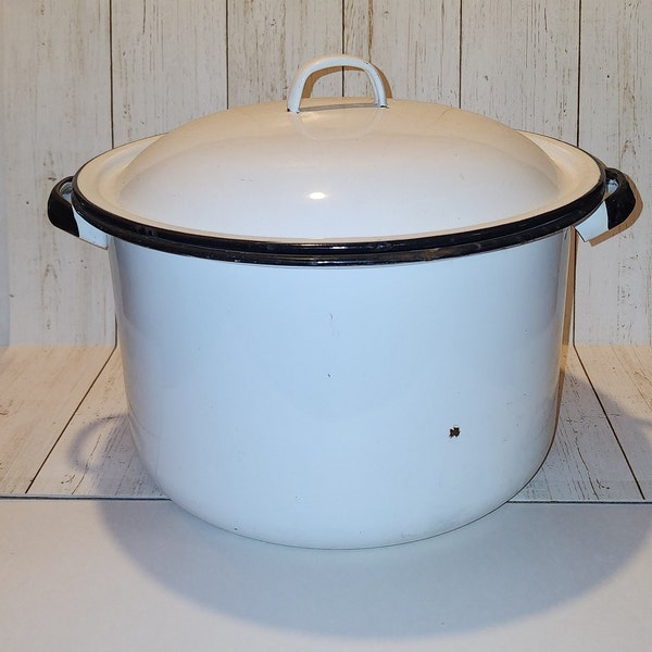 Enamel Pot With Lid - Etsy