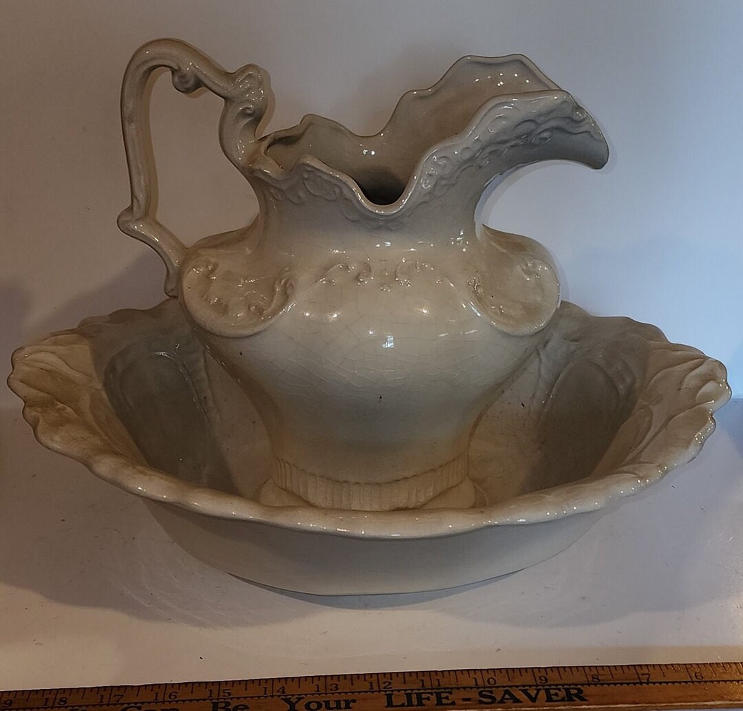 ARNELS VERY LARGE Pitcher and Wash Bowl Extremely Nice...very - Etsy