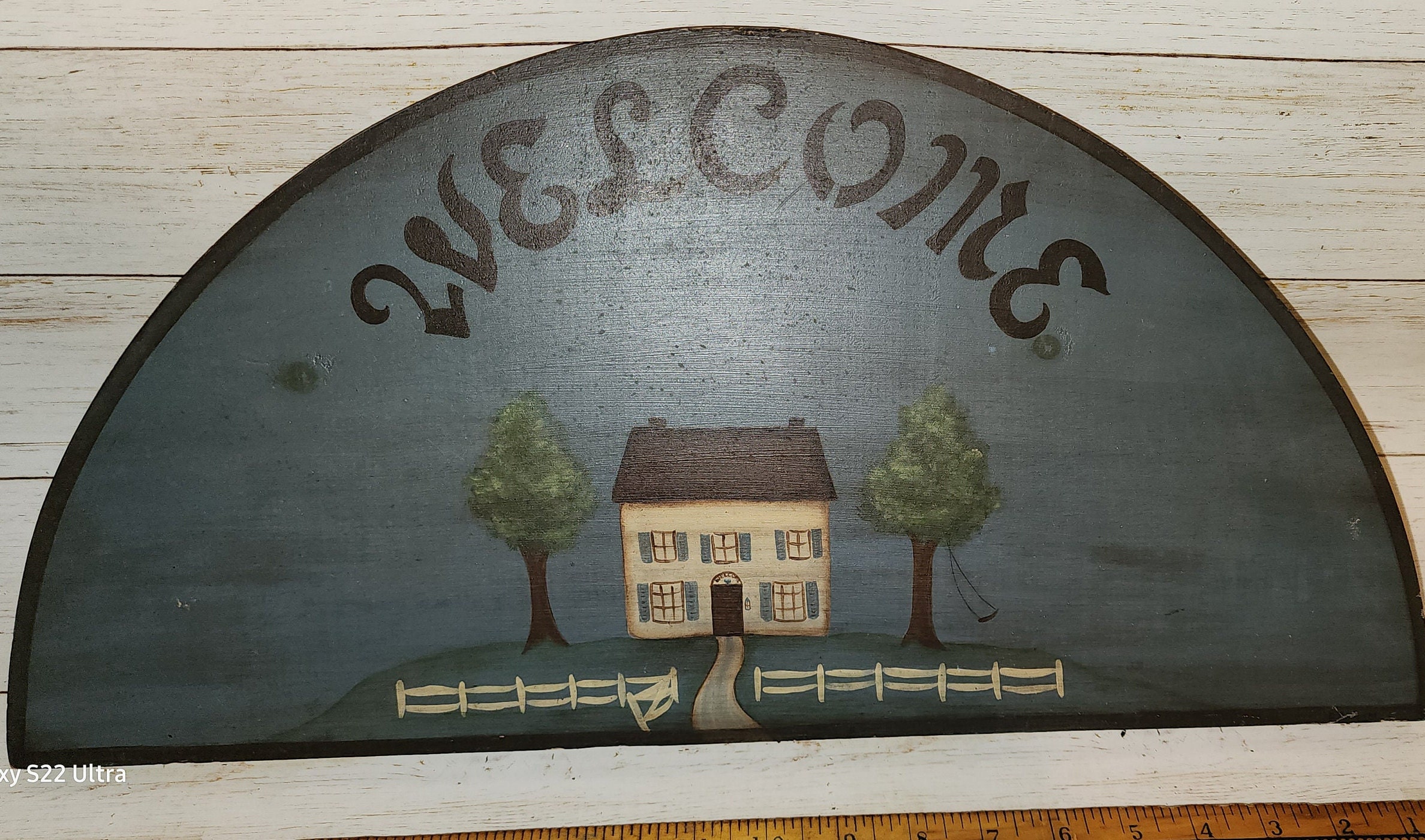 WELCOME SIGN Above Door Sign for Welcoming Guests Colonial Primitive ...