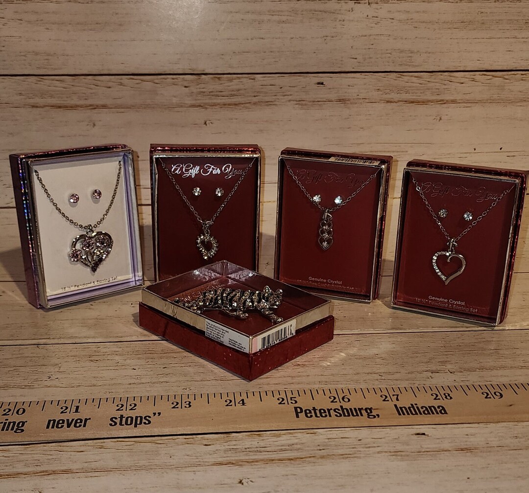 18.5 Chain Necklaces 4 Earring & Necklace Gift Sets - Etsy