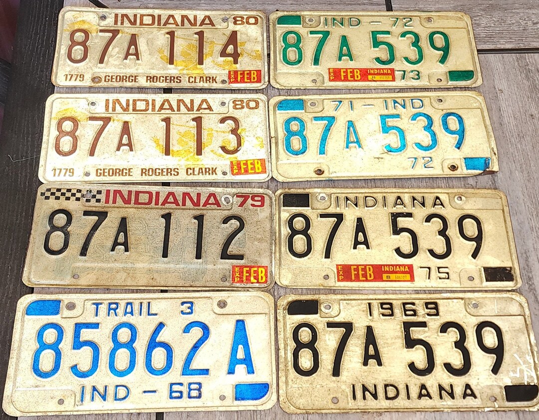 VINTAGE LICENSE PLATE Collection 1969 -1980 in Great Shape Some of Them ...