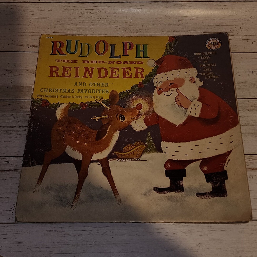 Vintage RUDOLPH the Red Nosed Reindeer Album Plays Well Christmas ...