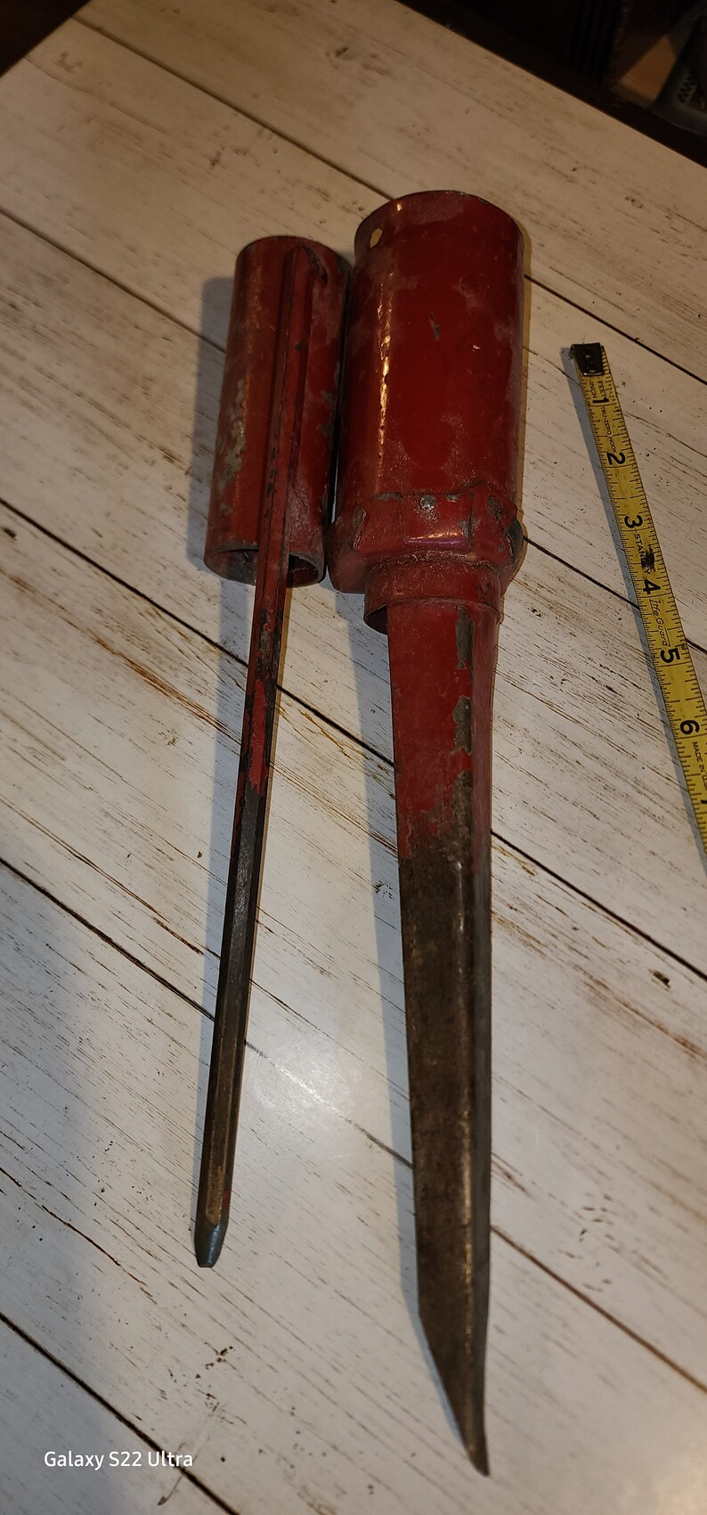 FISH ROD STAKE Fishing Gear Fish Rod and Reel Holders Set of 2 Red ...